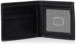 Timberland mens Blix Slimfold Leather Wallet, Black, One Size