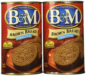 b & m bread brown plain pack of 2, net wt 16 0z (1 lb) 453g