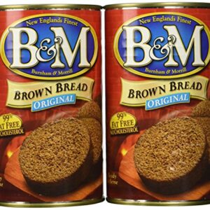 B & M Bread Brown Plain Pack of 2, Net WT 16 0z (1 LB) 453g