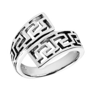 aeravida unique twist wrap greek key .925 sterling silver ring (7)