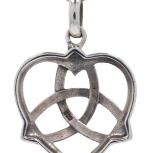 Jewelry Trends Celtic Trinity Heart Sterling Silver Pendant Necklace 18"