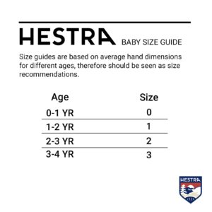 Hestra Baby Zip Long Mitt (Child 1-9yrs) | Waterproof, Insulated Mittens for Toddlers & Kids for Winter & Playing in The Snow - Black/Black - 3