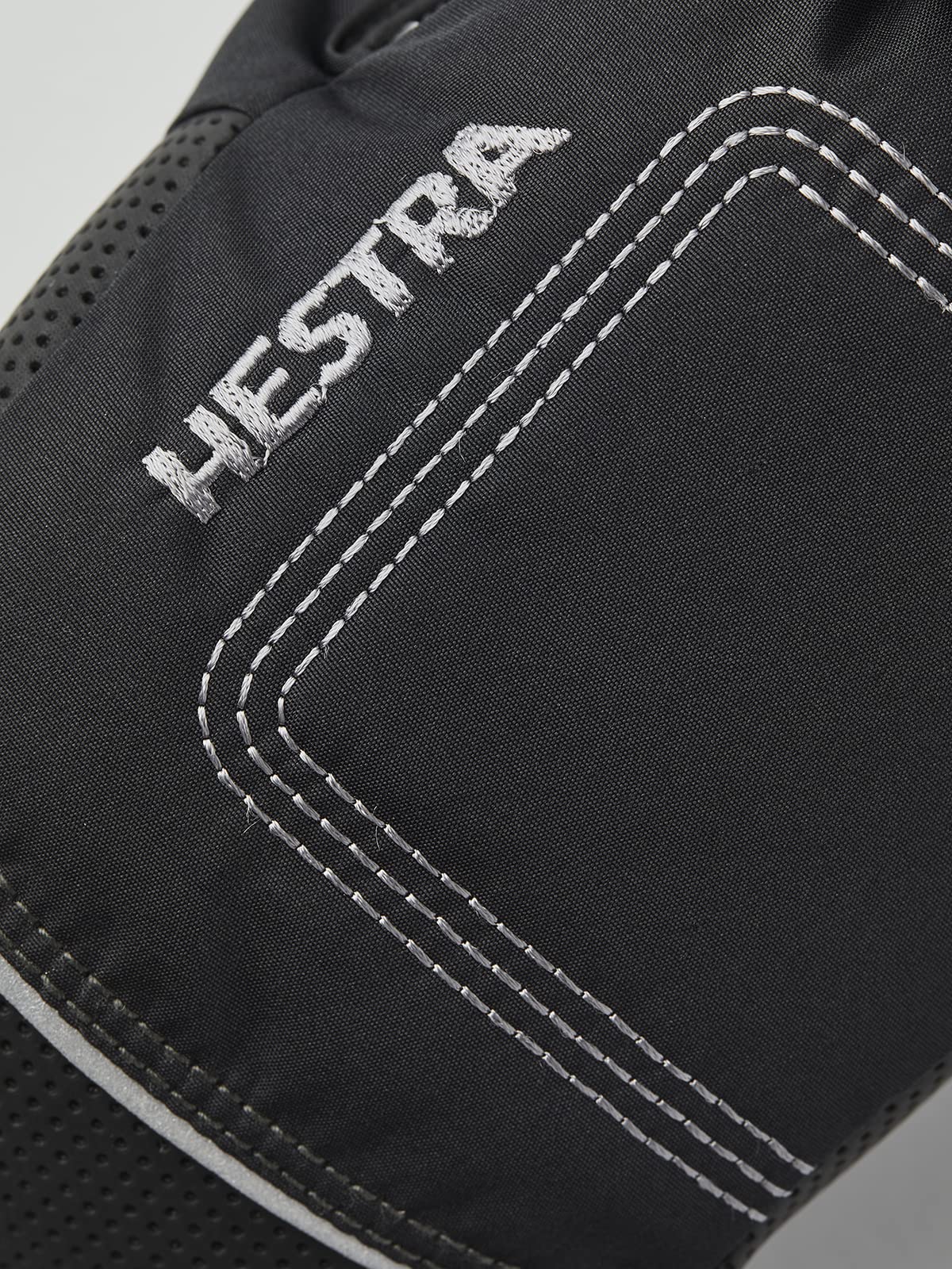 Hestra Baby Zip Long Mitt (Child 1-9yrs) | Waterproof, Insulated Mittens for Toddlers & Kids for Winter & Playing in The Snow - Black/Black - 3