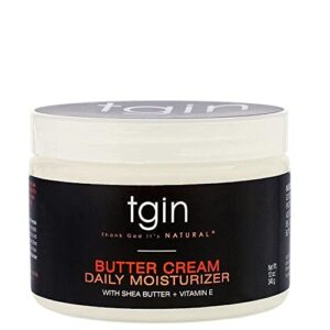 tgin butter cream daily moisturizer for natural hair - dry hair - curly hair - 12 oz