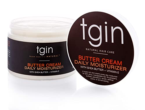 tgin Butter Cream Daily Moisturizer For Natural Hair - Dry Hair - Curly Hair - 12 Oz