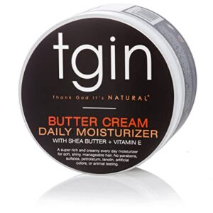 tgin Butter Cream Daily Moisturizer For Natural Hair - Dry Hair - Curly Hair - 12 Oz