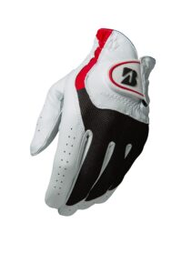 bridgestone golf e-glove (left) enhanced cabretta new white