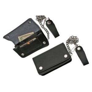 szco supplies biker wallet, small , black