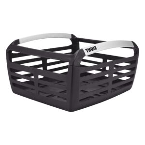 thule pack 'n pedal basket, black, one size