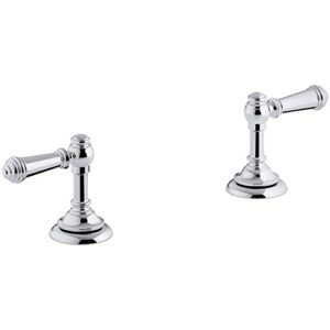 kohler k-98068-4-cp artifacts bathroom sink lever handles, less spout, polished chrome