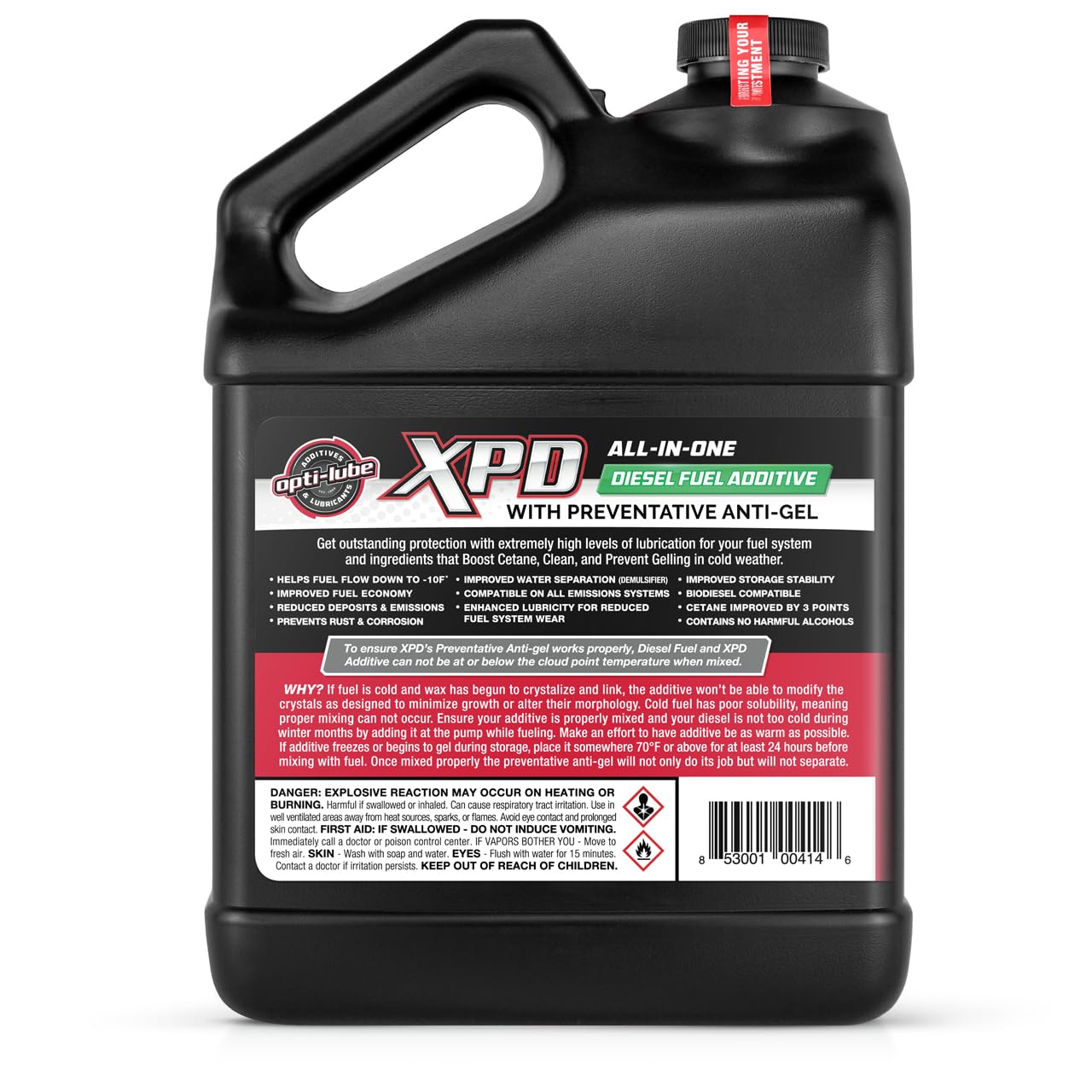 Opti-Lube XPD All Seasons Diesel Fuel Additive: Gallon (1 Gallon (Treats 512 Gallons))