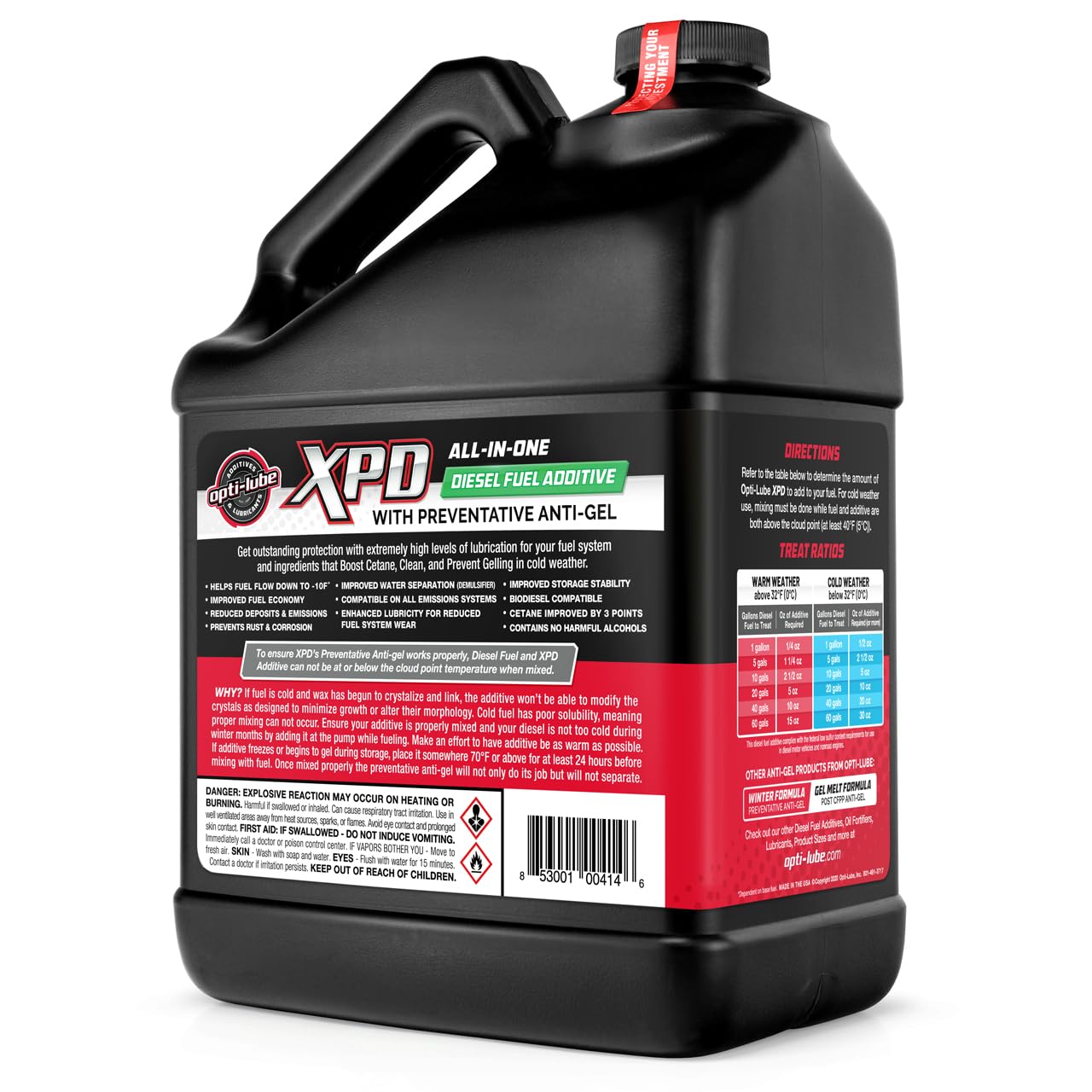 Opti-Lube XPD All Seasons Diesel Fuel Additive: Gallon (1 Gallon (Treats 512 Gallons))