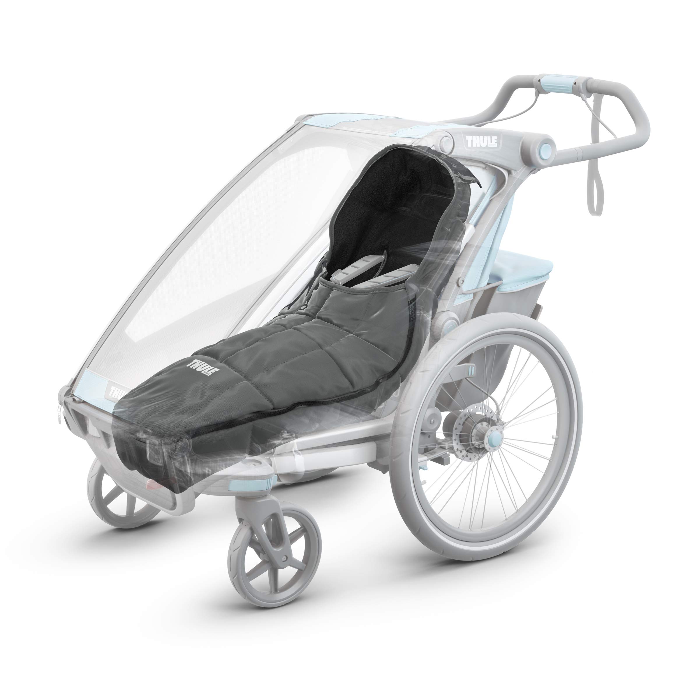 Thule Stroller Footmuff Sport - Warm and Cozy - Water Resistant - Harness Passthroughs - Anti-Slip backing - Mud- and Dirt Resistant Foot Liner