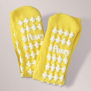 posey 6239ly falls management socks, large, yellow