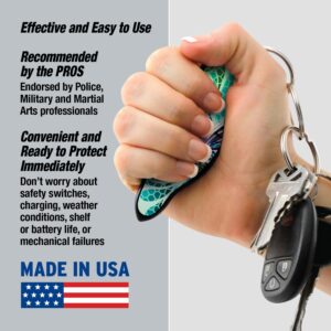 MUNIO Self Defense Keychain Kit – Personal Safety Device, Portable and Legal for Airplane Travel, TSA Approved, Made in the USA (Butterfly Glass)