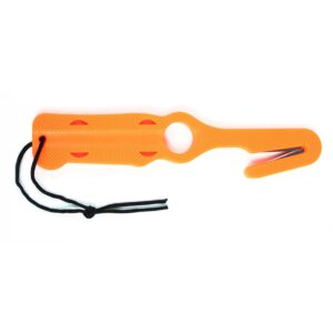 billfisher fish release tool | ergonomic handle design | wrist lanyard for security | concave sides for tags | extra cutting blade | fishing accessory