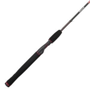 shakespeare ugly stik 6’ gx2 spinning rod, three piece spinning rod, 6-15lb line rating, medium rod power, moderate fast action, 1/8-5/8 oz. lure rating