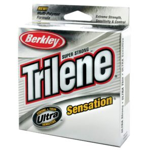 berkley trilene® sensation, clear, 6lb | 2.7kg, monofilament fishing line, suitable for freshwater environments