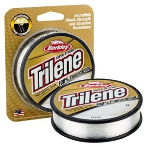 berkley trilene® 100% fluorocarbon, clear, 10lb | 4.5kg, 200yd | 182m fishing line, suitable for freshwater environments