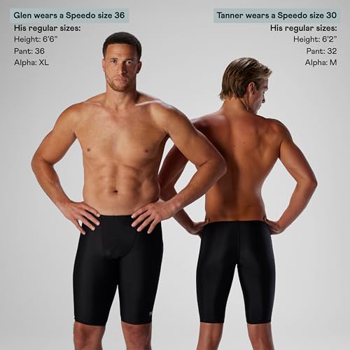 Speedo Men's Swimsuit Jammer ProLT Solid, Speedo Black, 26