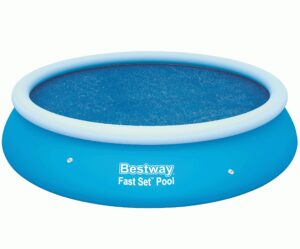 bestway 58061 flowclear 10'/3.05m solar cover pool accessories, 10-feet by 30-inch, blue