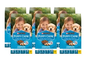 purina puppy chow complete nutrition formula dry dog food 4.4 lbs (pack of 6)