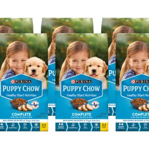 Purina Puppy Chow Complete Nutrition Formula Dry Dog Food 4.4 lbs (Pack of 6)