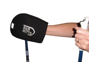 bar mitts x-country/snowshoe ski pole mitts, black, one size