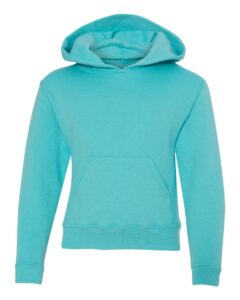 jerzees 996y youth nublend hooded pullover sweatshirt, scuba blue, small