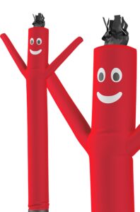 lookourway air dancers inflatable tube man attachment - 10 feet tall wacky waving inflatable dancing tube guy for business promotion (blower not included) - red