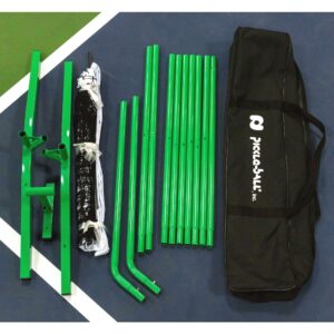 Pickleball 3.0 Tournament Net System - Portable, Lightweight, and Stable Pickleball Court Setup with Easy Buckle Tension System - Durable Steel Construction, Wide Bent Legs Mesh Net