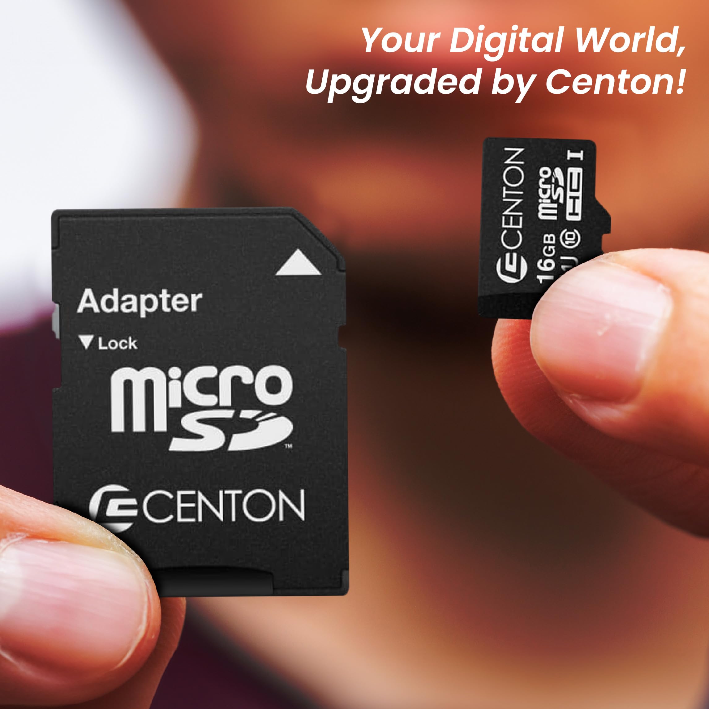 Centon Electronics Micro SD Card, Ultimate Memory Card for Phones, Tablets, Cameras, and More, 16GB