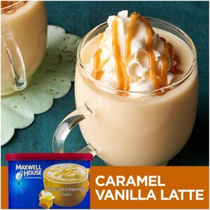 Maxwell House International Coffee Vanilla Caramel Latte, 8.7-ounce Cans (Pack of 3)