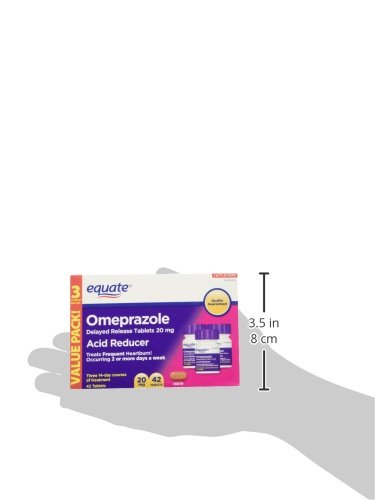 Equate Omeprazole 20 Milligram, Acid Reducer, Delayed Release, 42 Tablets