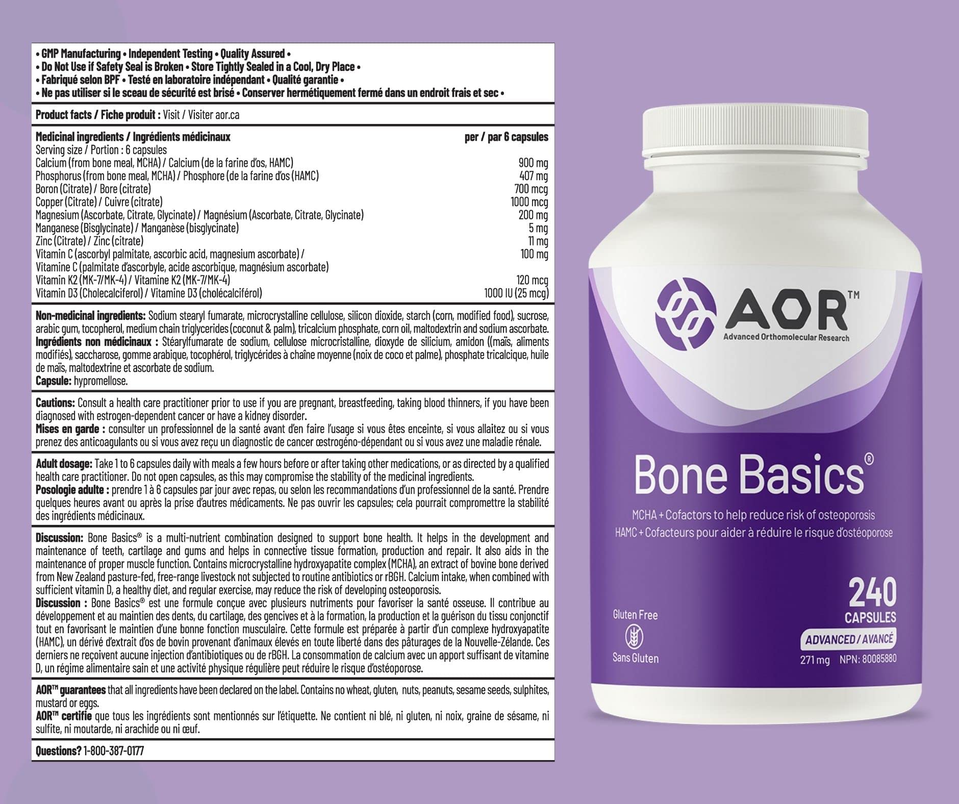 AOR Bone Basics, 240 CT