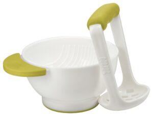 nuk fresh foods masher & bowl, colour pistachio