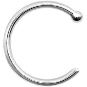 body candy nose hoops 14k gold white gold nose ring piercing jewelry 18 gauge 5/16"