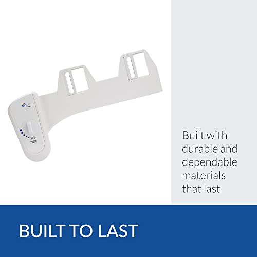 Bio Bidet by Bemis BB-70 Simplet Freshwater Bidet Attachment for Toilet, White, Non Electric, Easy Install