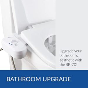 Bio Bidet by Bemis BB-70 Simplet Freshwater Bidet Attachment for Toilet, White, Non Electric, Easy Install