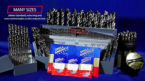 Drill America - DWD29J-CO-PC 29 Piece M35 Cobalt Drill Bit Set in Round Case (1/16" - 1/2" X 64ths), DWDCO Series