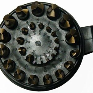 Drill America - DWD29J-CO-PC 29 Piece M35 Cobalt Drill Bit Set in Round Case (1/16" - 1/2" X 64ths), DWDCO Series