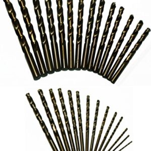 Drill America - DWD29J-CO-PC 29 Piece M35 Cobalt Drill Bit Set in Round Case (1/16" - 1/2" X 64ths), DWDCO Series