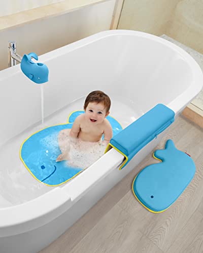 Skip Hop Baby Bath Rinse Cup, Moby Tear-free Waterfall Rinser, Blue