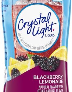 Crystal Light Sugar-Free Zero Calorie Liquid Water Enhancer - Blackberry Lemonade Water Flavor Drink Mix (1.62 fl oz Bottle)