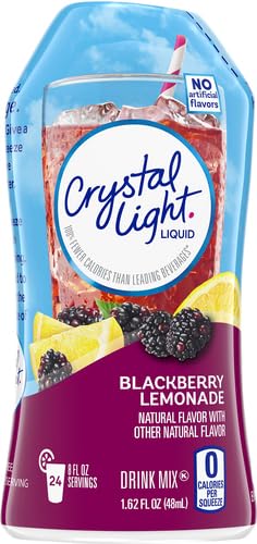 Crystal Light Sugar-Free Zero Calorie Liquid Water Enhancer - Blackberry Lemonade Water Flavor Drink Mix (1.62 fl oz Bottle)