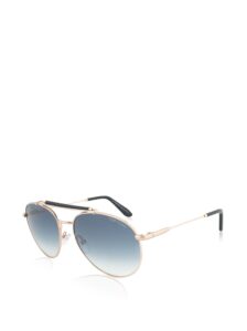 tom ford women's tf0338 sunglasses, rose gold/black