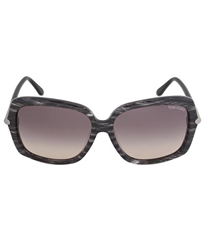 Tom Ford Square FT0323 Paloma Sunglasses TF323 (Gray Gradient, 05B Black/Gray)