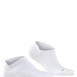 FALKE Unisex Cool Kick Sneaker Socks, Breathable, Cooling Effect, Polyester, Ankle Length, Everyday Colorful Sock, White (White 2000), 10.5-11.5, 1 Pair