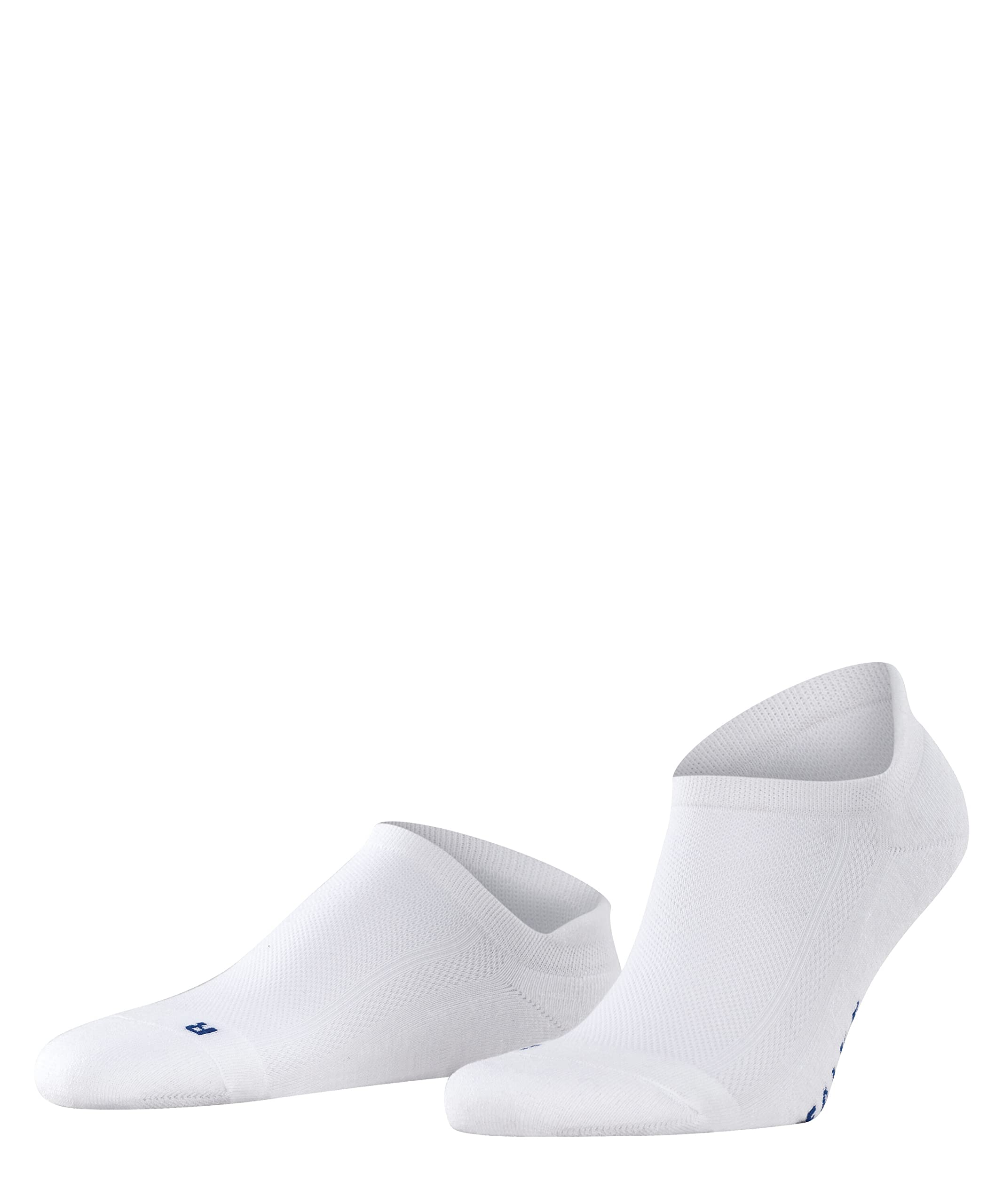 FALKE Unisex Cool Kick Sneaker Socks, Breathable, Cooling Effect, Polyester, Ankle Length, Everyday Colorful Sock, White (White 2000), 10.5-11.5, 1 Pair