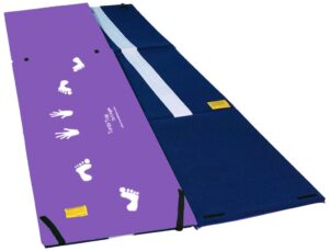 tumbl trak handstand homework gymnastics mat for kids home training, purple